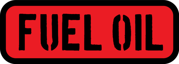 Fuel oil stamp on white Royalty Free Vector Image