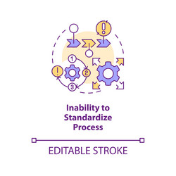 Identify process concept icon Royalty Free Vector Image