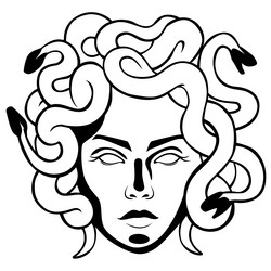 Medusa - Crawling Gorgon Royalty Free Vector Image