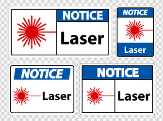 Laser symbol sign symbol sign isolate Royalty Free Vector