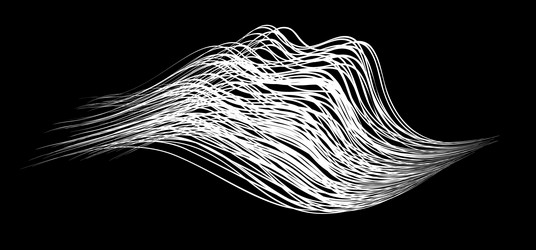 White flow brushstroke on background fluffy Vector Image