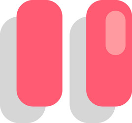 Podcast forward button on a white background Vector Image