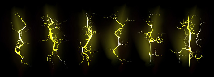 3d realistic of lightning Royalty Free Vector Image