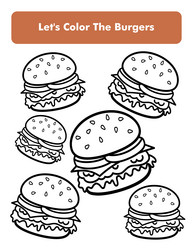 Fast Food Coloring Page Vector Images (over 440)