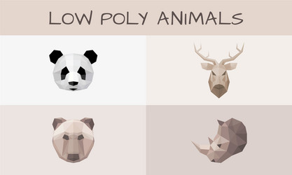 Low Poly Animals Vector Images (over 4,600)
