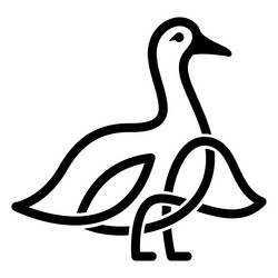 Celtic hedgehog stroke Royalty Free Vector Image