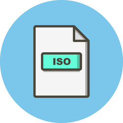 Iso icon Royalty Free Vector Image - VectorStock