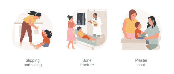 Slight injury isolated cartoon Royalty Free Vector Image