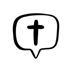 Christian logo emblem Royalty Free Vector Image