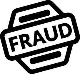 Fraud black stamp Royalty Free Vector Image - VectorStock