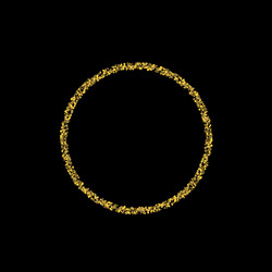 Golden round greek frame for design Royalty Free Vector
