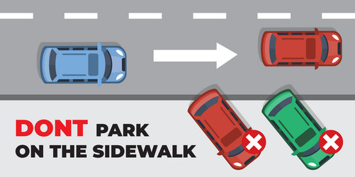 Safe correct traffic rules and tips template Vector Image