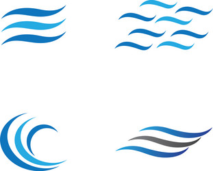 Wave symbols Royalty Free Vector Image - VectorStock