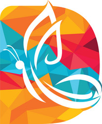 Butterfly letter d logo design Royalty Free Vector Image