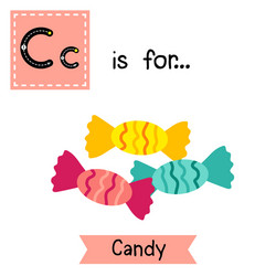 Letter c vocabulary candy Royalty Free Vector Image