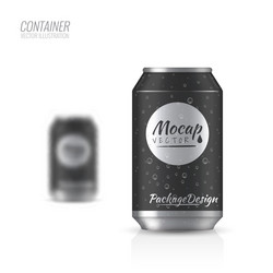 Aluminium bank mock up Royalty Free Vector Image