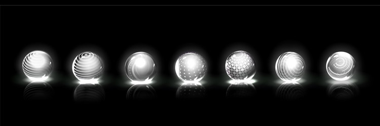 3d sphere bubble protect shield barrier effect Vector Image