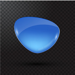 Realistic glass banner for web interface Vector Image