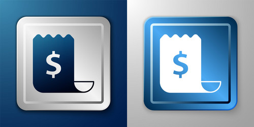 White paper check and financial check icon Vector Image