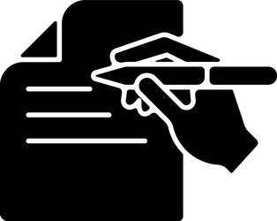 Written communication linear icon Royalty Free Vector Image