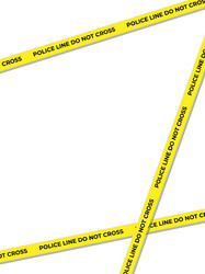 Abstract background with police yellow stop line Vector Image