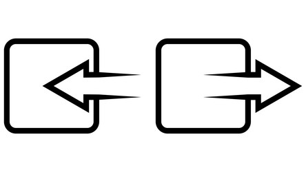 Entry and exit sign Royalty Free Vector Image - VectorStock