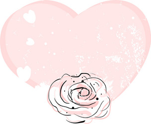 Romantic rose border design Royalty Free Vector Image
