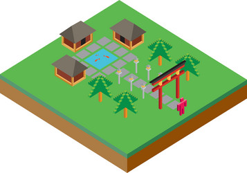 Suburban house isometry hyper detailing isometric Vector Image