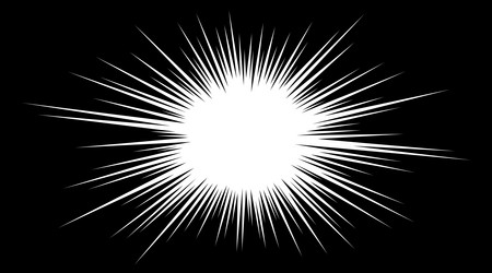 Manga speed burst frame radial anime speed lines Vector Image