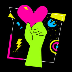 Neon love design Royalty Free Vector Image - VectorStock