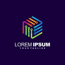 E cube blue logo Royalty Free Vector Image - VectorStock