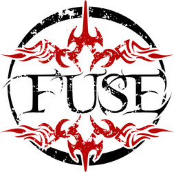 Fuse letter logo design template Royalty Free Vector Image