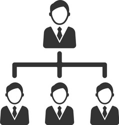 Employee hierarchy icon Royalty Free Vector Image