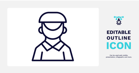 Dutch icon filled icon from people Royalty Free Vector Image