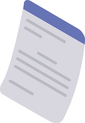 Silhouette sheets paper in white background Vector Image