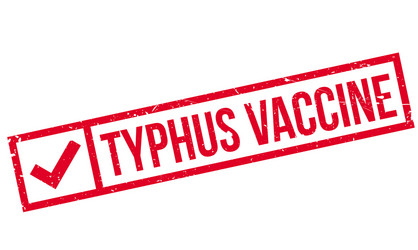 Typhus vaccination rubber stamp Royalty Free Vector Image