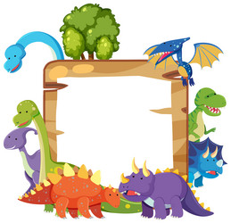 Cartoon Dinosaur Frame Picture Vector Images (over 190)