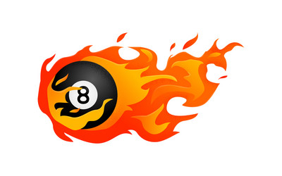Flaming 8 Ball Vector Images (over 100)
