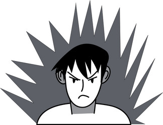 Angry Manga Vector Images (over 1,300)
