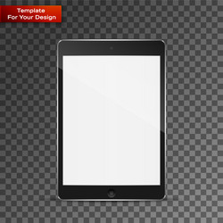 Realistic tablet pc computer Royalty Free Vector Image