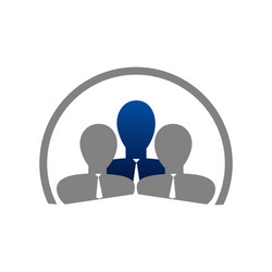 Community group family and social logo Royalty Free Vector