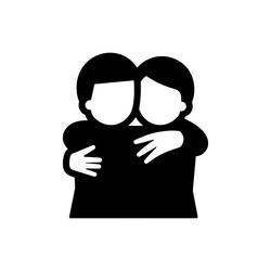 Two Friends Hug Vector Images (over 2,300)