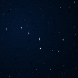Constellation ursa major Royalty Free Vector Image
