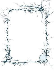 Frame in fantasy design magic border Royalty Free Vector