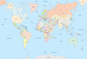 Outline map main french regional languages Vector Image