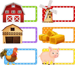 Farm fresh cartoon Royalty Free Vector Image - VectorStock
