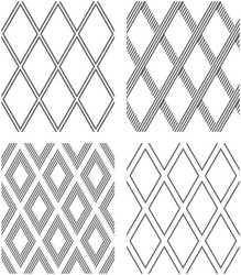 Seamless retro pattern with diamonds Royalty Free Vector