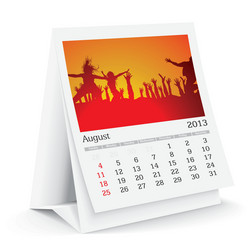 Calendar pamphlet Royalty Free Vector Image - VectorStock