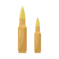 Military gold bullets doodle cartoon Royalty Free Vector