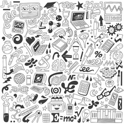 Science - doodles collection Royalty Free Vector Image